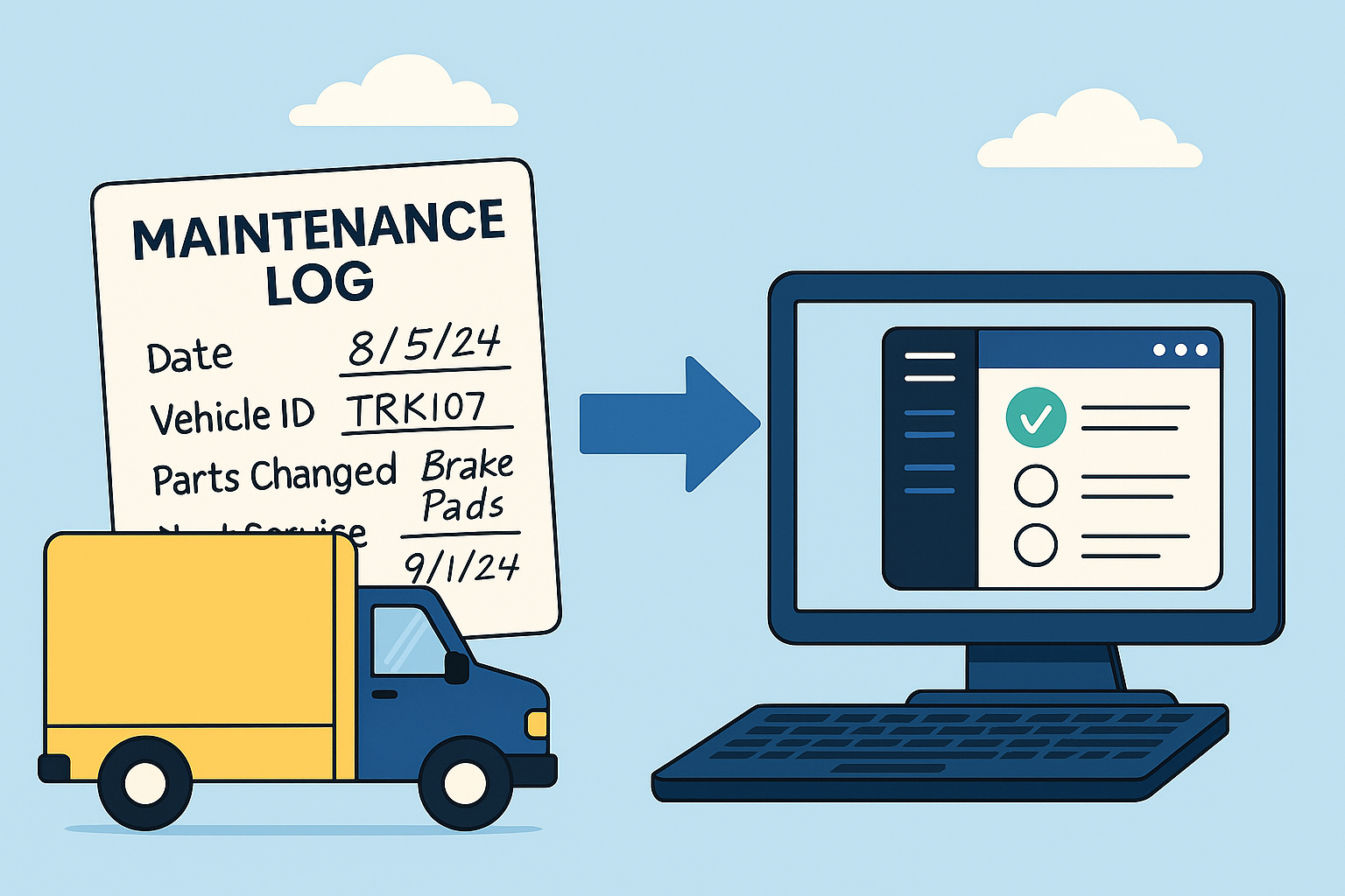 Fleet Maintenance Logs for Delivery Trucks made easy